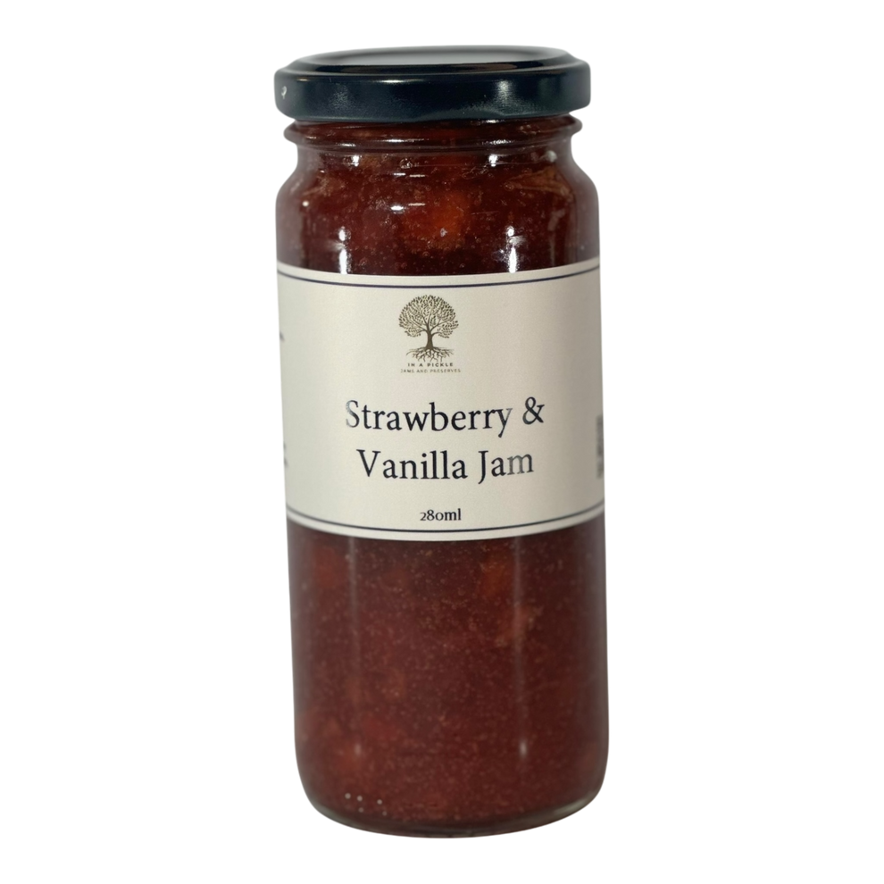 Strawberry & Vanilla Jam – In A Pickle
